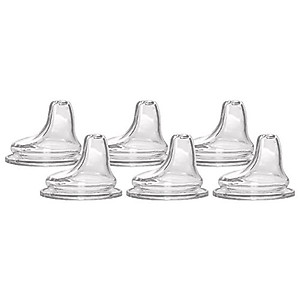 6 Packs of NUK Replacement Silicone Spout, Clear