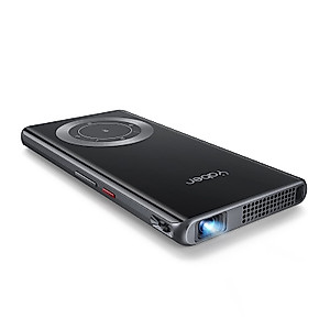 YABER Pico T1 Mini Pocket Projector with WiFi and Bluetooth, Portable Projector with Power Bank 0.52" Ultra-Thin Outdoor Movie Projector, 1080P Support Built-in Speaker, Compatible w Phone/iPad/Laptop