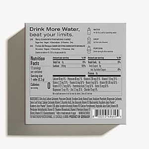waterdrop Sports Energy Set | 48 Drink Cubes - 4 Flavors | Sugar-free Instant Energy & Sport Drinks | Drink Mix Powder Effervescent tablets | Natural Caffeine, fruit extracts, vitamins, minerals