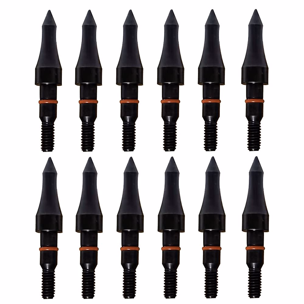 Field Points arrowheads 100 Grains Archery Field Points, 5/16'' Steel Screw in Archery Field Tips and Broadheads (1 Dozen 12 PCS), 2.9*2.3*0.6