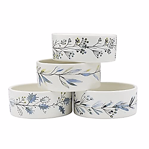 Fitz and Floyd Noel Noir Set of 4 Holiday Snack Fruit Bowls, 22-Ounce, Multicolored