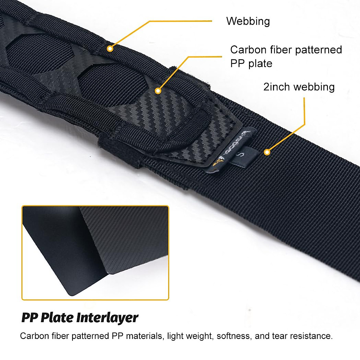 IDOGEAR Molle Battle Belt 2 inch Quick Release Rigger Combat Belt with 1.5 Inch Inner Belt Hook and Loop (Black, Large)