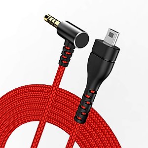 Tonmom Replacement for Arctis Headset Cord, Audio Cable for SteelSeries Arctis 7, Arctis 5, Arctis 3, Arctis Pro Wireless, Arctis Pro Gaming Headsets Cable, 6.5 Feet/2.0 M Nylon Braided Wire-Red