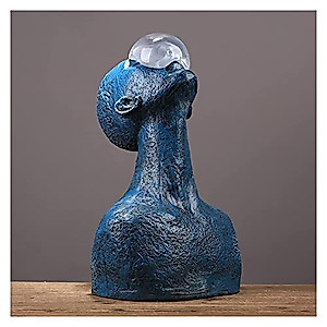 TISVY Sculpture Crafts KIZQYN Sculptures Desktop Character Statue Ornaments Office Desk Resin Bust Character Sculpture Decoration Living Room Study Room Hotel Art Decor Ornaments Desktop Decoration