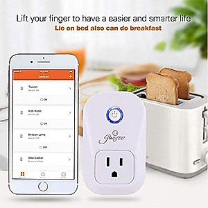 Mini Smart Plug,WiFi Outlet Socket Remote Control,Compatible with Alexa and Google Home,10Amp,Overload Protection,No Hub Required,ETL Listed,FCC Certified （2 Pack）
