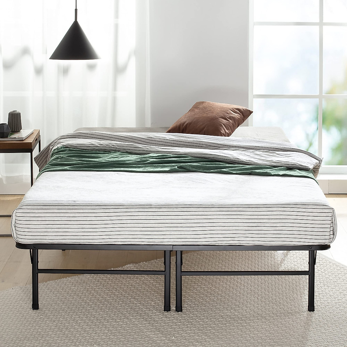 ZINUS SmartBase Heavy Duty Mattress Foundation / 14 Inch Metal Platform Bed Frame / No Box Spring Needed / Sturdy Steel Frame / Underbed Storage, King