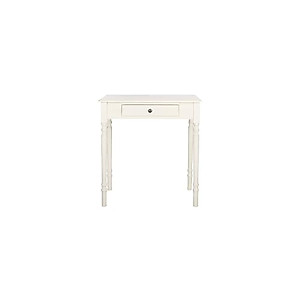 SAFAVIEH Home Collection Arina Distressed White 1-Drawer Computer Table Office Desk
