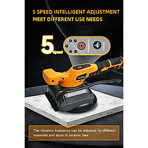 Tile Vibration Leveling Machine for dew01t 20V Max Battery (Battery NOT Included), Tiler Vibrator Tool (Battery NOT Included) YELLOW