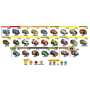 Boom City Racers - 2 Pack - Exclusive Car Boom Yah! X and A Surprise Mystery Car, Muticolor (40057)