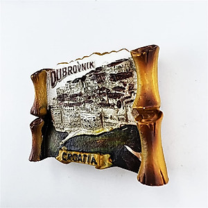 Dubrovnik Croatia Refrigerator Magnet Travel Souvenir Refrigerator Decoration 3D Fridge Magnetic Sticker Hand Painted Craft Collection