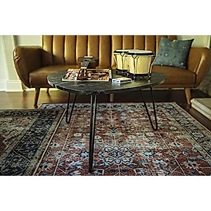 Novogratz by Momeni Rugs Doheny Polyester Rust Area Rug 7'6" X 9'6" (DOHENDOH-1RST7696)