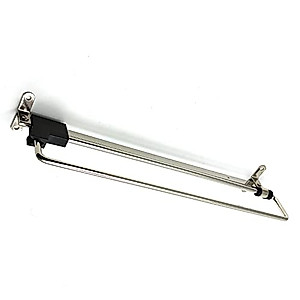 Valet Rod for Closet Pull Out Autuwintor Adjustable Rod for Closet To Hang Clothes with Mounting Screws Cold Rolled Steel Black Silver Valet Rod for Closet Pull Out, Retractable14-Inches,Quantity-2