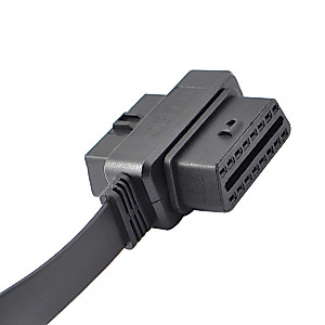 OLLGEN 30cm OBD II OBD2 16 Pin Car Diagnostic Splitter Cord Male to Dual Female Extension Cable Adapter