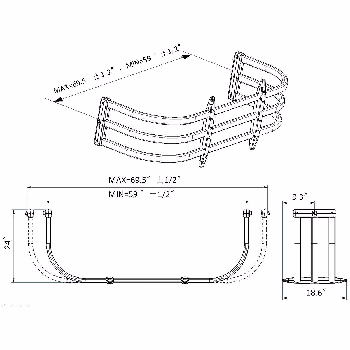 ADI OFF ROAD Truck Bed Extender for Ram, Ford, Silverado, Sierra, Tundra, Titan Pickup Truck Universal Tailgate Extension
