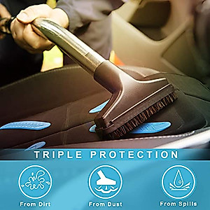 Car Seat Protector for Baby Child Car Seats, Shynerk Auto Seat Cover Mat for Under Carseat to Protect Automotive Vehicle Leather and Cloth Upholstery - Waterproof and Dirt Resistant - for SUV, Sedan