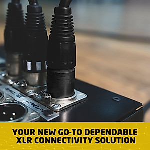 BRENDAZ Balanced XLR Female to XLR Male 3-Pin High Performance Pro Microphone Cable Compatible with Shure SM58-LC, SM58S, SM57-LC, SM7B Vocal Microphone (10-Feet)