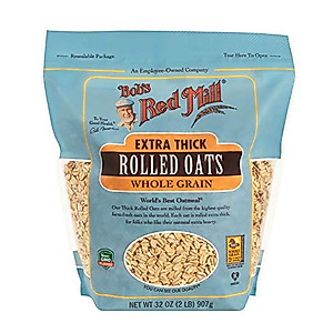 Bob's Red Mill Extra Thick Rolled Oats, 32-ounce (Pack of 4)