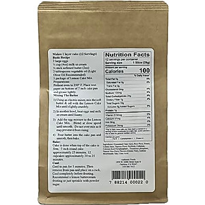 Authentic Foods Lemon Cake Mix