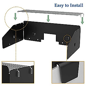 Upgraded Griddle Wind Screen for Blackstone Griddles 22 Inch, Wind Guard and Warming Rack Replacement Parts for Blackstone Griddle Accessories