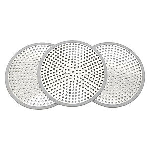 3 Pack Stainless Steel and Silicone Hair Catcher for Bathtub and Kitchen Shower Drains Hair Stopper Durable Silicone Easy to Install and Clean.