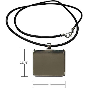 3dRose Necklace With Rectangle Pendant - Funny Cute Moose on Riding Lawn Mower Mowing Cartoon Sports and Hobbies