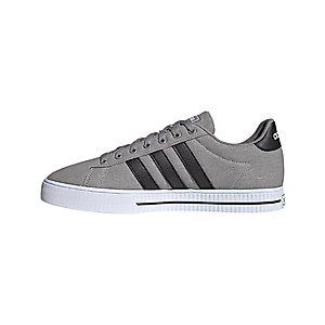 adidas Men's Daily 3.0 Skate Shoe, Dove Grey/Core Black/Cloud White, 10.5