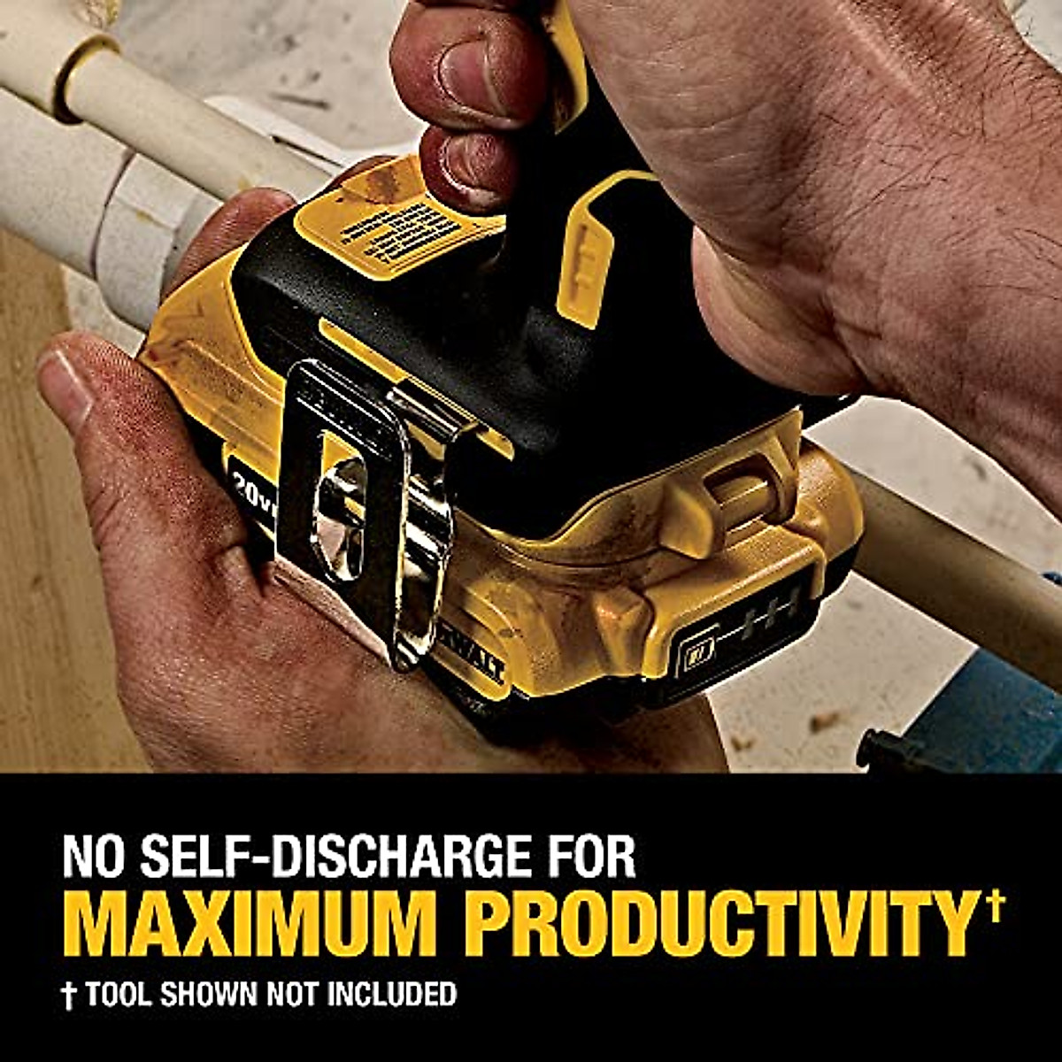 DEWALT 20V MAX Battery, 2 Ah and 4 Ah, 4-Pack, Fuel Gauge LED Charge Indicators(DCB324-4)