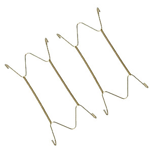 Gazechimp 4pcs Invisible Wall Hanging Plate Hook Hanger Dish Display Holder W Shape