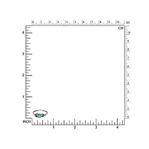 Silvershake Petite Created Green Turquoise Inlay 925 Sterling Silver Celtic Knot Ring Size 6