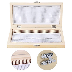 Microscope Slide Box Large-capacity Biological Slide Storage Box Wooden Storage Box for Slice Collection