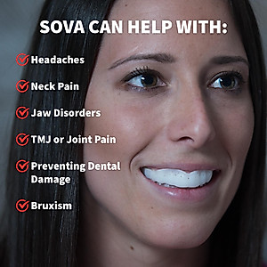 SOVA Max Night Guard - 2.4mm Thin - Custom-Molded Fit - Protects Against Nighttime Teeth Grinding & Clenching - FSA/HSA Eligible - Odor & Taste Free - Remoldable Up to 20 Times - Non Toxic