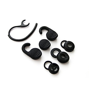 Fit Kit Compatible with Jabra Extreme 2 Headset Wireless Device b: Replacement Earloop Earhook Eartips Eargels