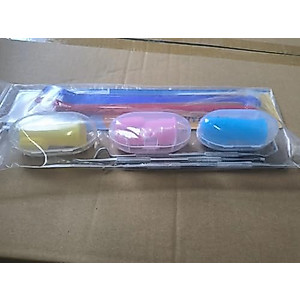 QeeHeng 8 Pack Dog Teeth Cleaning Tools Plaque Remover, Dog Tooth Brushing Kit Include 3 Different Stainless Steel Dog Tooth Scraper and 2 Dog Toothbrush and 3 Dog Finger Toothbrush