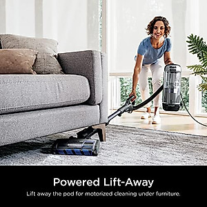 Shark AZ2001AMZ Vertex DuoClean PowerFins Upright Vacuum, with Powered Lift-Away & Self-Cleaning Brushroll, Dark Lilac, 1 qt Dust Cup