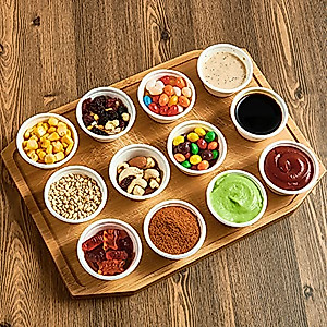 ECOLipak [200 Pack] 2 oz Compostable Portion Cups, 100% Biodegradable Souffle Cups, Disposable Paper Cups for Condiment Samples & Jello Shot