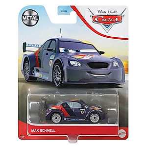 Disney Car Toys Max Schnell Die-Cast Car, 1:55 Scale Fan Favorite Character Vehicle for Racing and Storytelling Fun, Gift for Kids Ages 3 Years and Older
