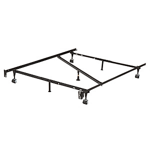 KB Designs – 7 Leg Adjustable Metal Bed Frame with Center Support Legs, Queen/Full/Full XL/Twin/Twin XL Beds