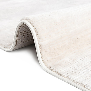 Rugs.com Finsbury Collection Rug – 7' 10 x 10' Oval Ivory Medium Rug Perfect for Living Rooms, Large Dining Rooms, Open Floorplans