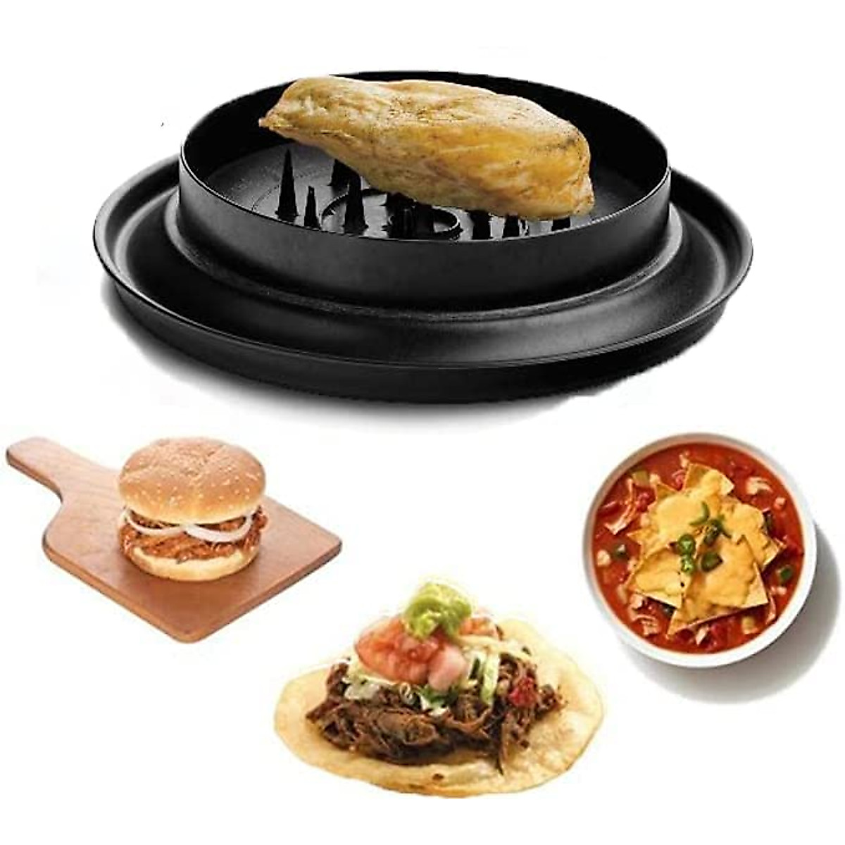 Chicken Shredder Shred Machine Chicken Shredding Tool for Pulled Pork Red Beef and Chicken 20CM/7.9IN (Gary)