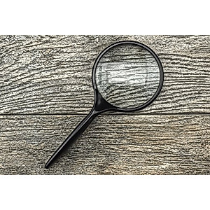 SE 3x Ergonomic Handheld Magnifier with 3" Glass Lens Dia. - MH2117-3