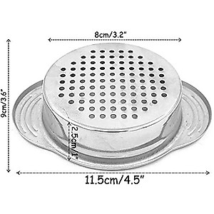 DLD Tuna Strainer Press, Tuna Can Strainer Food-Grade Stainless Steel Canning Colander for Regular-Size and Wide-Necked Tunas