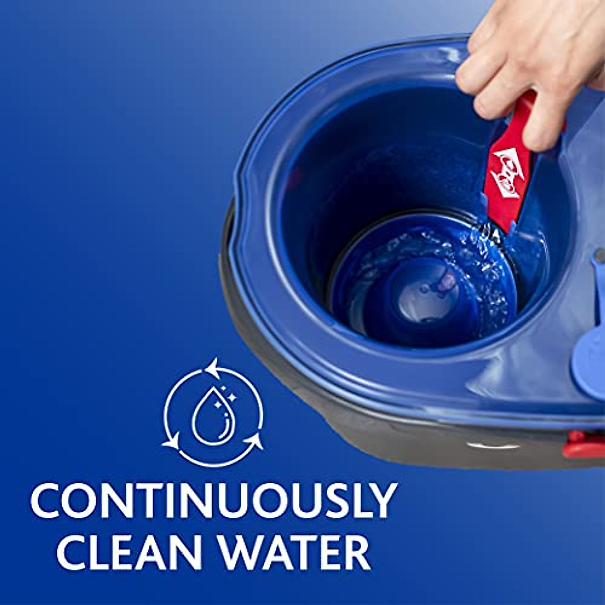 O-Cedar EasyWring RinseClean Microfiber Spin Mop & Bucket Floor Cleaning System & PACS Hard Floor Cleaner & PACS Hard Floor Cleaner, Lavender Scent 10ct (1-Pack)