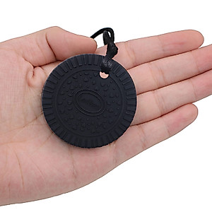 Chew Necklace for Sensory Kids, Silicone Teething Necklace for Baby, Sensory Chewy Teether for Boys and Girls with Autism, Chewing, ADHD, SPD, Autism Chew Toys for Adult Purple…