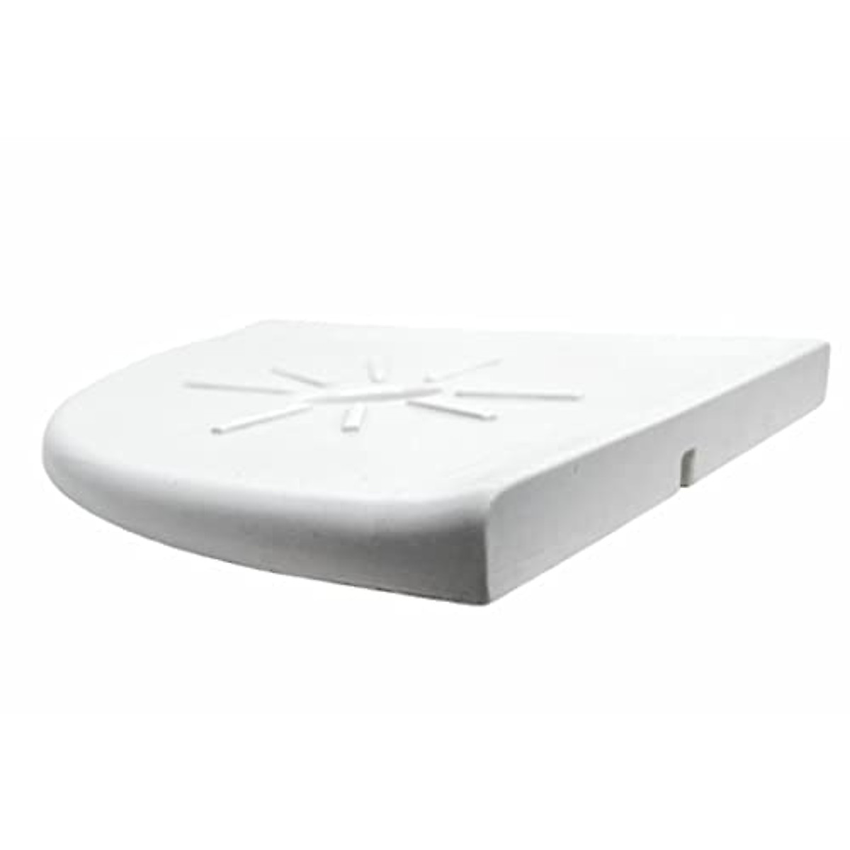 Tenedos Resin Bathroom Corner Shower Shelf Tile Flatback Wall Mounted (White)