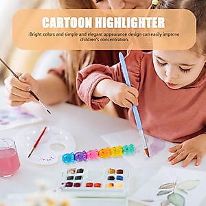 Operitacx 3 Sets Octopus Stitching Pen Pastel Highlighters Dual Tip Brush Pens Mini Highlighter Pen Notes Mini Markers for Kids Water Color Pen Christmas Party Bag Student