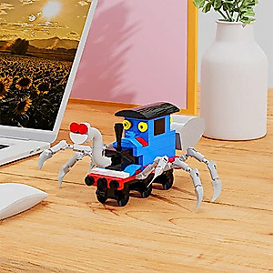 Lebebe Chooo Charlees Spidder Train Building Blocks, STEM Animals Vehicle Action Figure Model Toy, Horror Game Forest Spidder Monster, Easter Day Halloween Birthday Gifts for Kids,Adults (199 Pieces)
