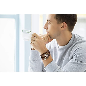 URIZONS Earbuds for Kids Earphones Bracelet - Nylon Braided Wired Headphones with Microphone Remote for iPhone Live Streaming 3.5mm Jack Tangle Free Cord