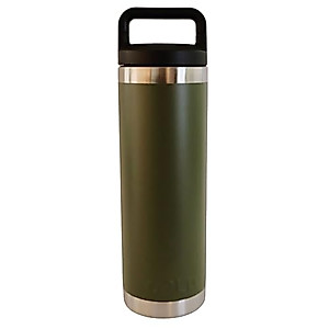 18oz Metal Water Bottle Stainless Steel Sport Bottle Insulated Travel Water Bottle (Olive Green)