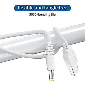 RGEEK PSP Charger Cable, Playstation Portable Charger Cord Charger PSP Compatible with Sony PSP1000 2000 3000 Series, White (4FT)