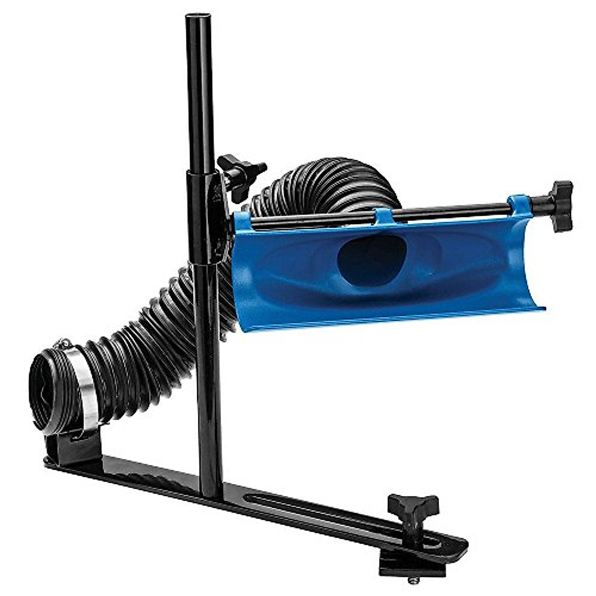 Dust Right Lathe Dust Collection System – Shop Dust Collection System Reduce the Amount of Dust in Air, Floor - Lathe Dust Collection Includes 9” Dust Scoop, Port Boom Arm, Hose Clamp, & More